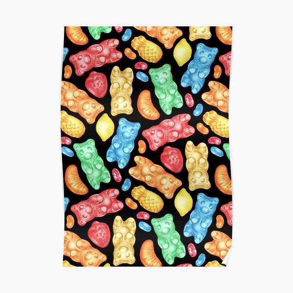"Gummies Galore - A midnight feast of rainbow of hand-drawn fruity ...
