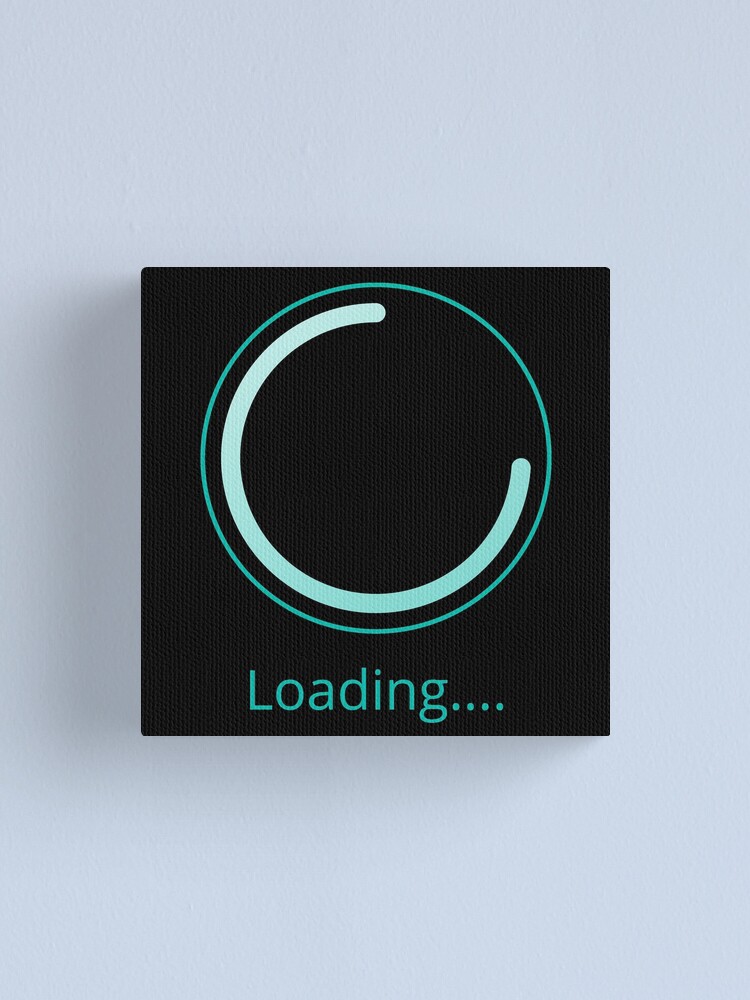 "Loading Geek Logo" Canvas Print by HeccaT | Redbubble