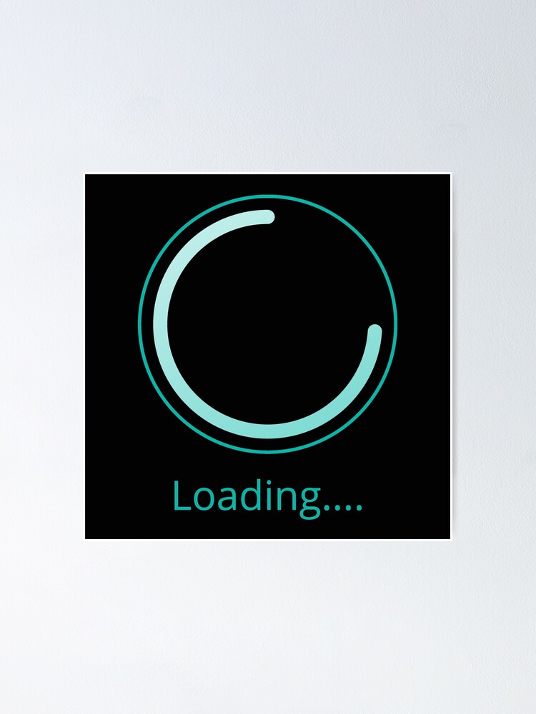 "Loading Geek Logo" Poster by HeccaT | Redbubble