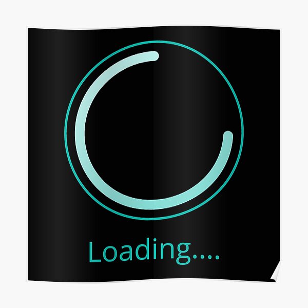 "Loading Geek Logo" Poster by HeccaT | Redbubble