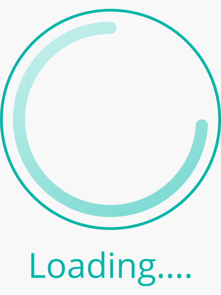 "Loading Geek Logo" Sticker by HeccaT | Redbubble