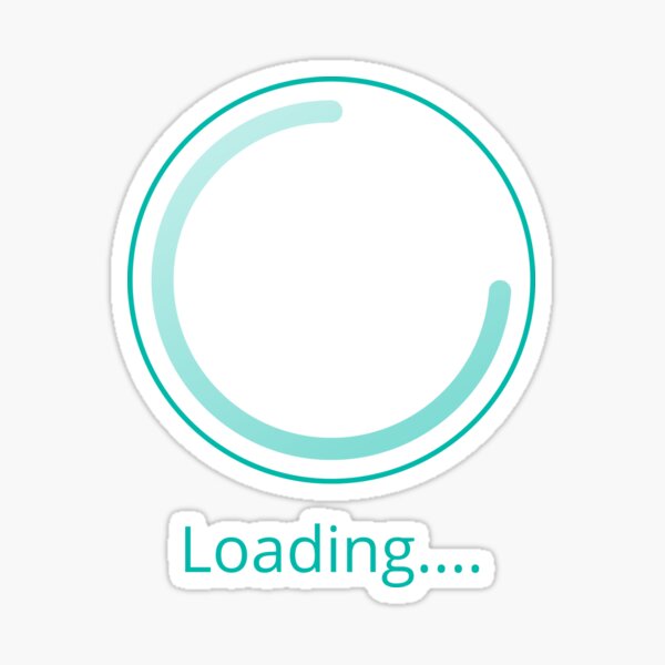 "Loading Geek Logo" Sticker by HeccaT | Redbubble