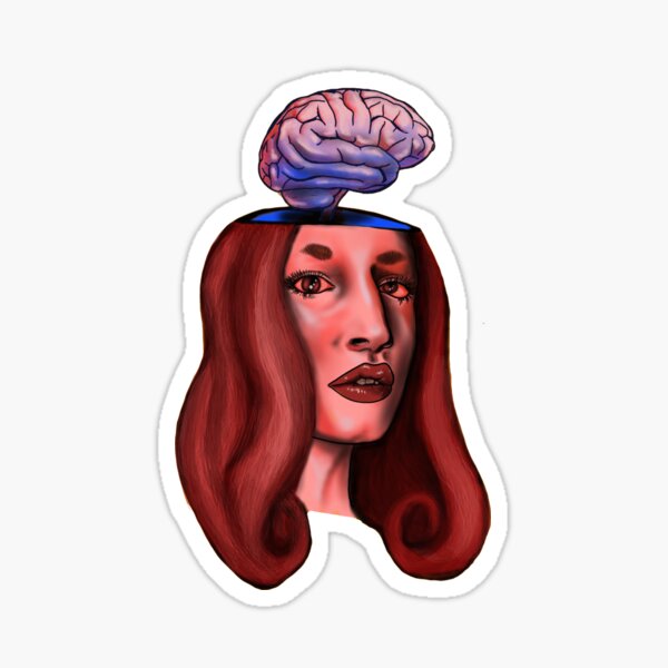 "Big Thinker" Sticker for Sale by kaylandoesart | Redbubble