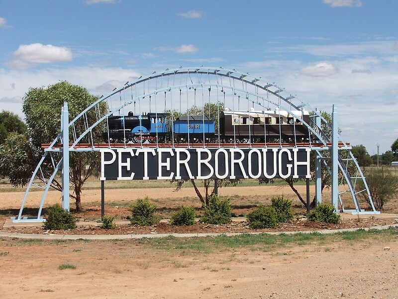 "Peterborough welcome sign Sth Australia" by Heather Dart | Redbubble