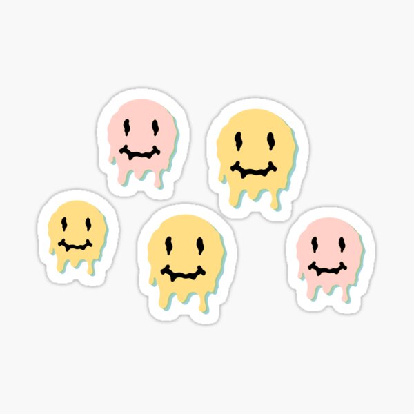 "Drip smileys" Sticker by K-e-r-m-i-t | Redbubble