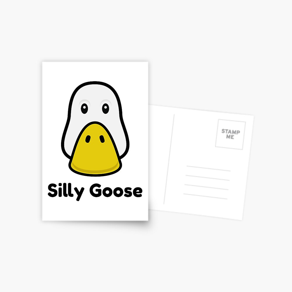 "Silly Goose Cartoon" Sticker for Sale by StupidHeadArt | Redbubble