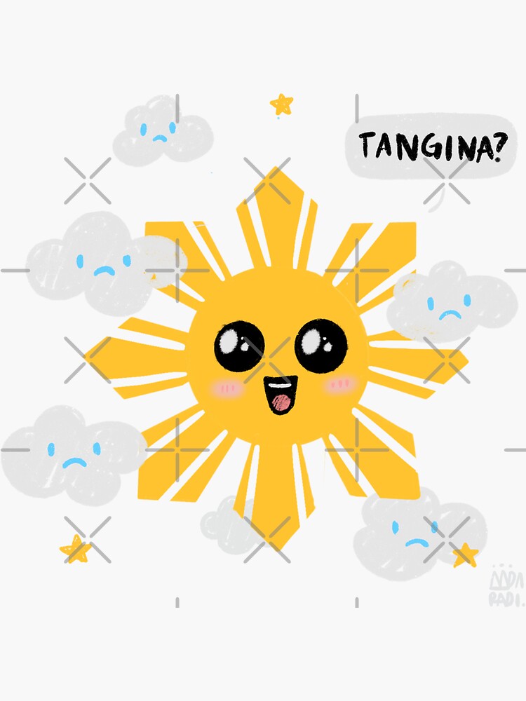 "3 STARS AND A SUN TANGINA FILIPINO" Sticker by aydapadi | Redbubble