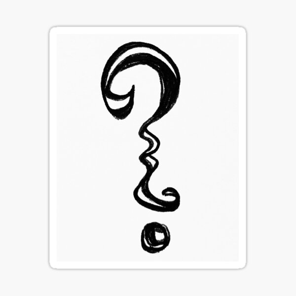 Question Mark Stickers | Redbubble