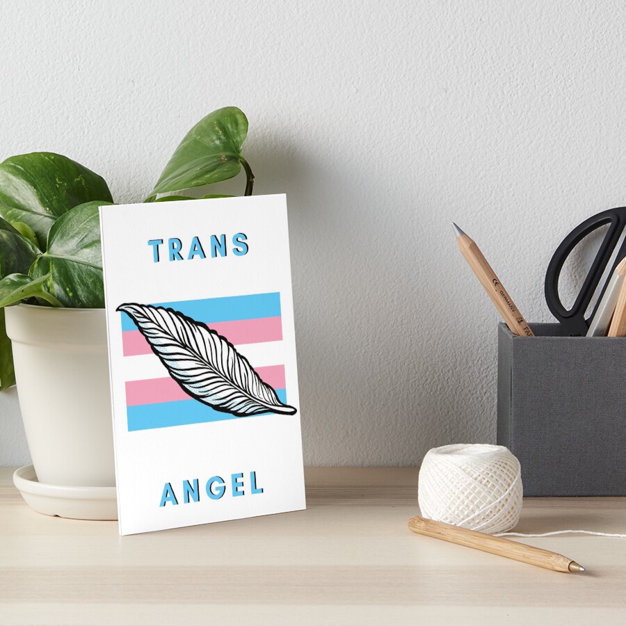 "Trans Angel" Art Board Print for Sale by RainbowStudios | Redbubble