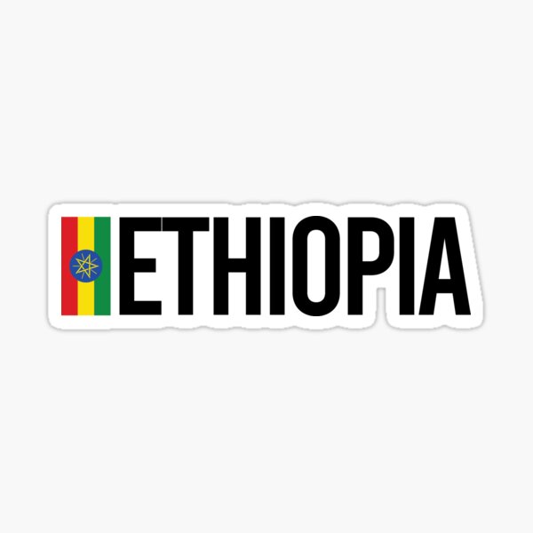 "Ethiopia Minimal Design collection" Sticker by randomorder | Redbubble