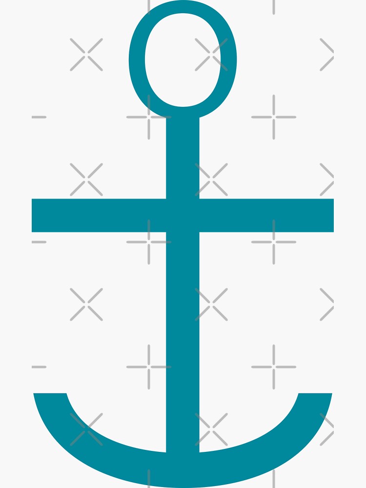 "blue anchor - north German symbol" Sticker for Sale by scipics | Redbubble