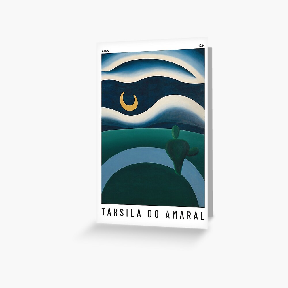 "A Lua - Tarsila do Amaral - Art Poster" Greeting Card by studiofrivolo | Redbubble