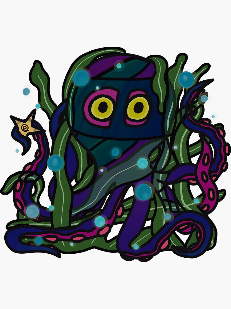 "Ninja Octopus" Sticker for Sale by WhimsicalC | Redbubble