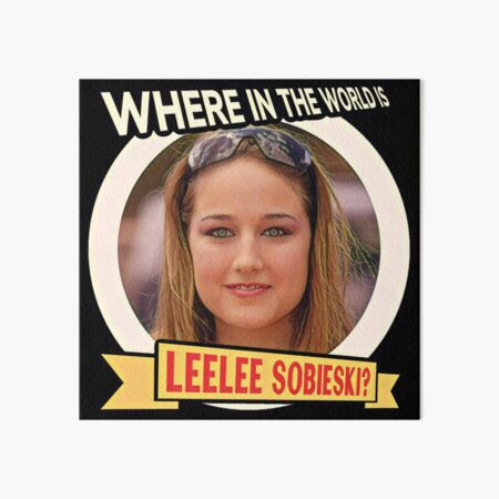 "Where in the World is Leelee Sobieski?" Art Board Print for Sale by ...
