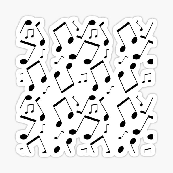"Music Notes " Sticker by Jrw-Design | Redbubble