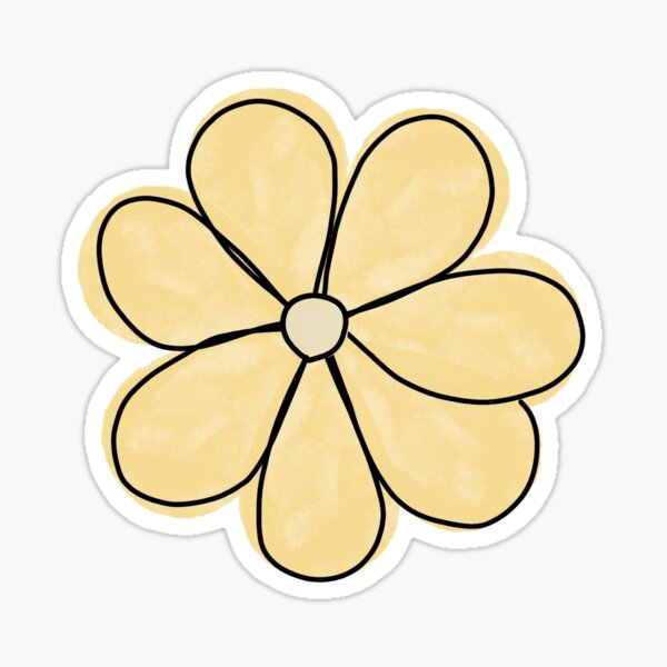 "Orange Watercolour flower " Sticker by tia-johnson | Redbubble