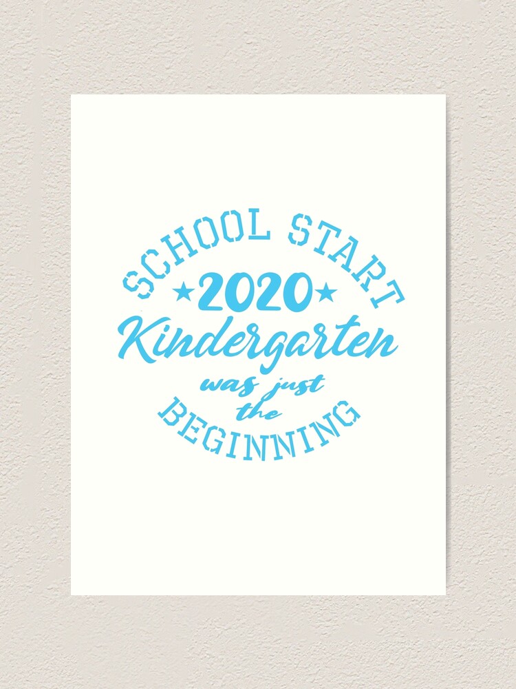 "school starts 2020" Art Print by LioPart | Redbubble