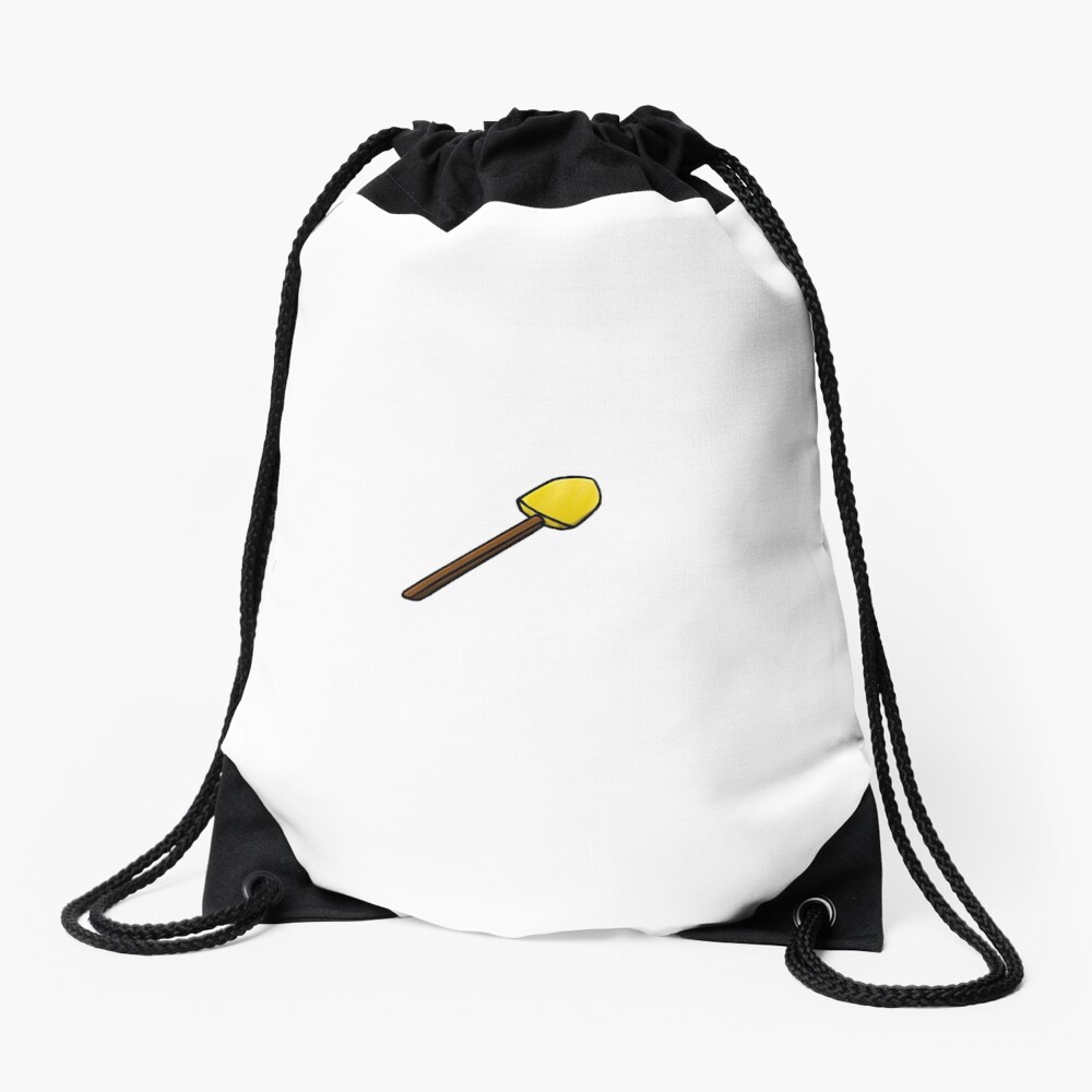 "Minecraft Golden Shovel" Drawstring Bag by DIMIART | Redbubble