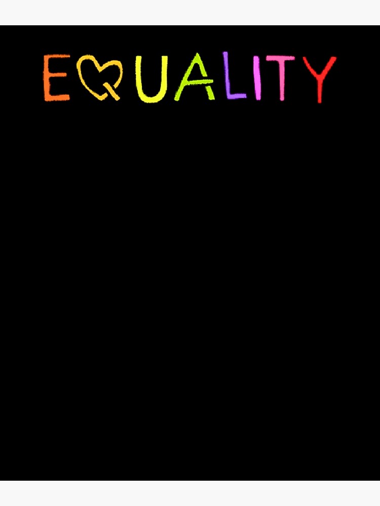 "Equality Equality lgbt color" Poster by bauljackie | Redbubble