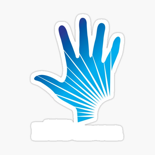 "Florida Hand Center Blue Logo" Sticker for Sale by winkiewinx | Redbubble