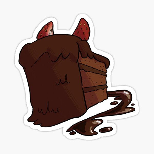 "Devils Food Cake" Sticker for Sale by Orange Juice | Redbubble