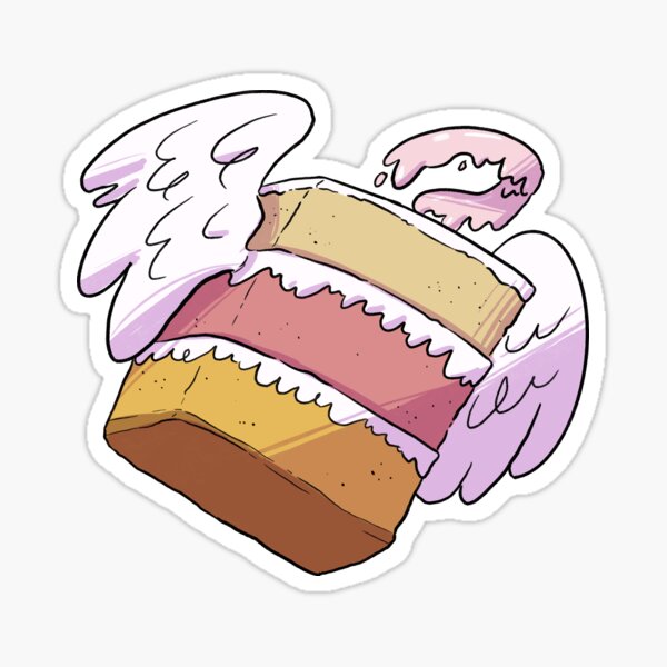 "Angel Food Cake" Sticker by mariogal | Redbubble
