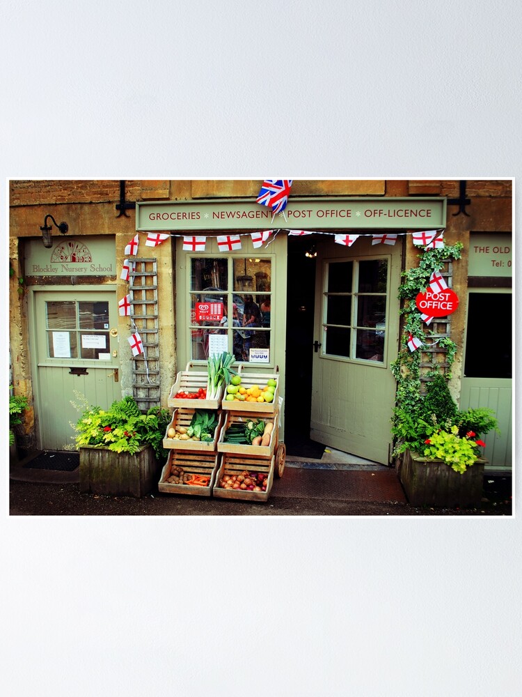 "Blockley Village Shop Cotswolds Gloucestershire" Poster by ...