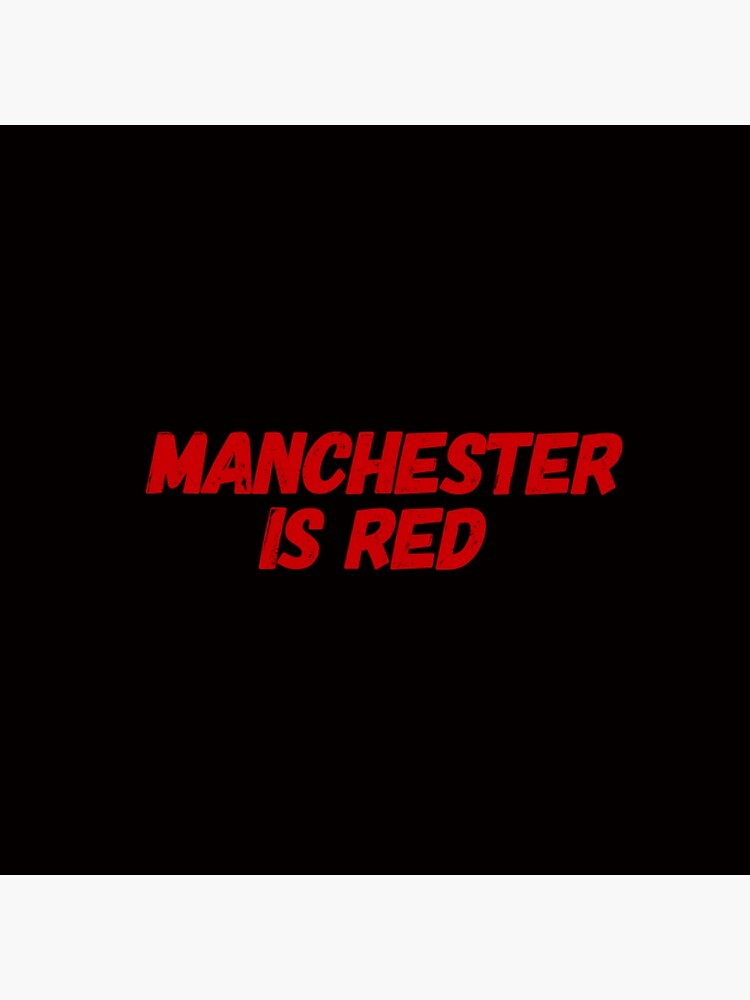 "Football Manchester, Manchester is red, Black" Poster by Frimer ...