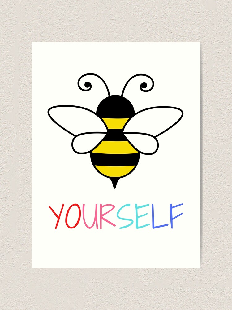"Bee yourself Pan-sexual Bee gay pride LGBT Rainbow" Art Print by ...