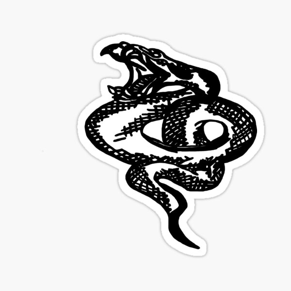"Black Snake " Sticker for Sale by digitalia | Redbubble