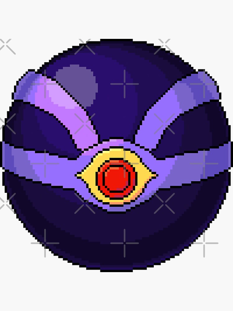 ""8-bit" Evil Monster Catching Ball" Sticker for Sale by fxruizx ...