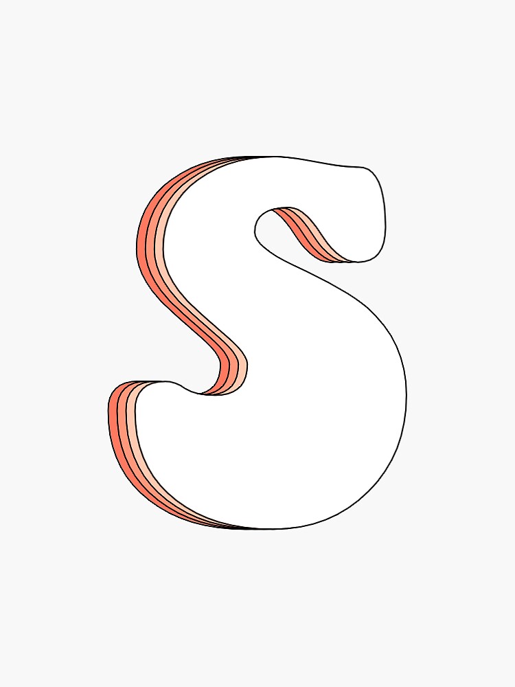 "letter "s" sticker" Sticker for Sale by anastasiamanias | Redbubble