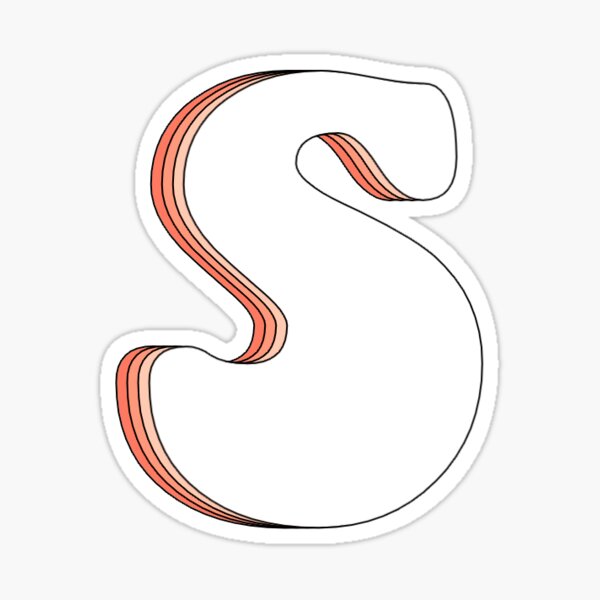 "letter "s" sticker" Sticker for Sale by anastasiamanias | Redbubble