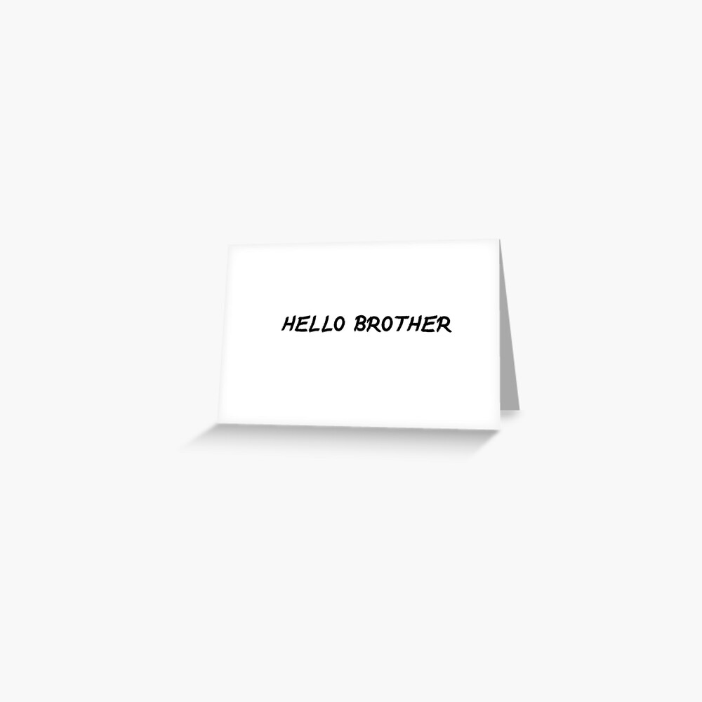 "Hello Brother TVD Sticker" Greeting Card by stickology | Redbubble