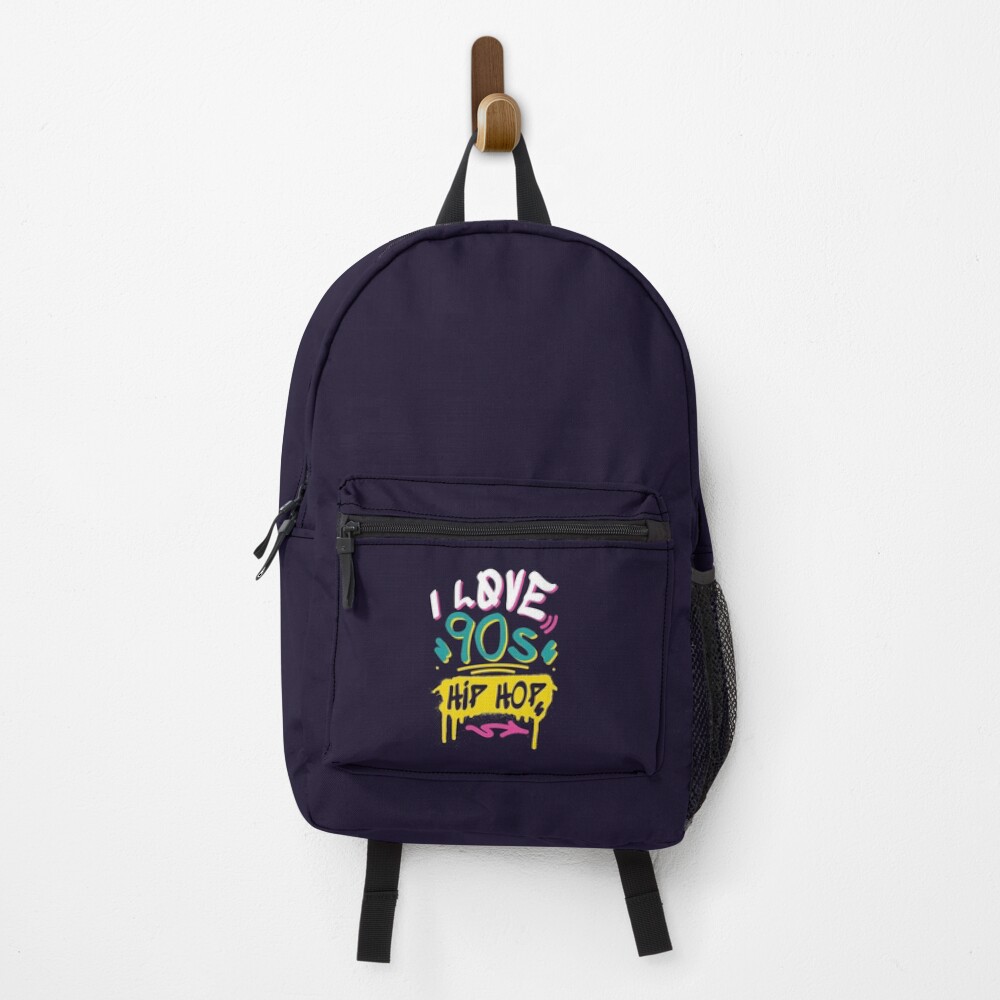 "I Love 90s Hip Hop" Backpack for Sale by jaygo | Redbubble