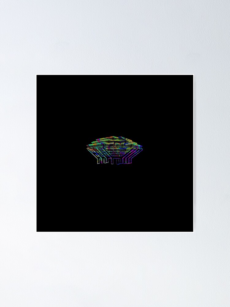 "Geisel library outline" Poster for Sale by emk817 | Redbubble