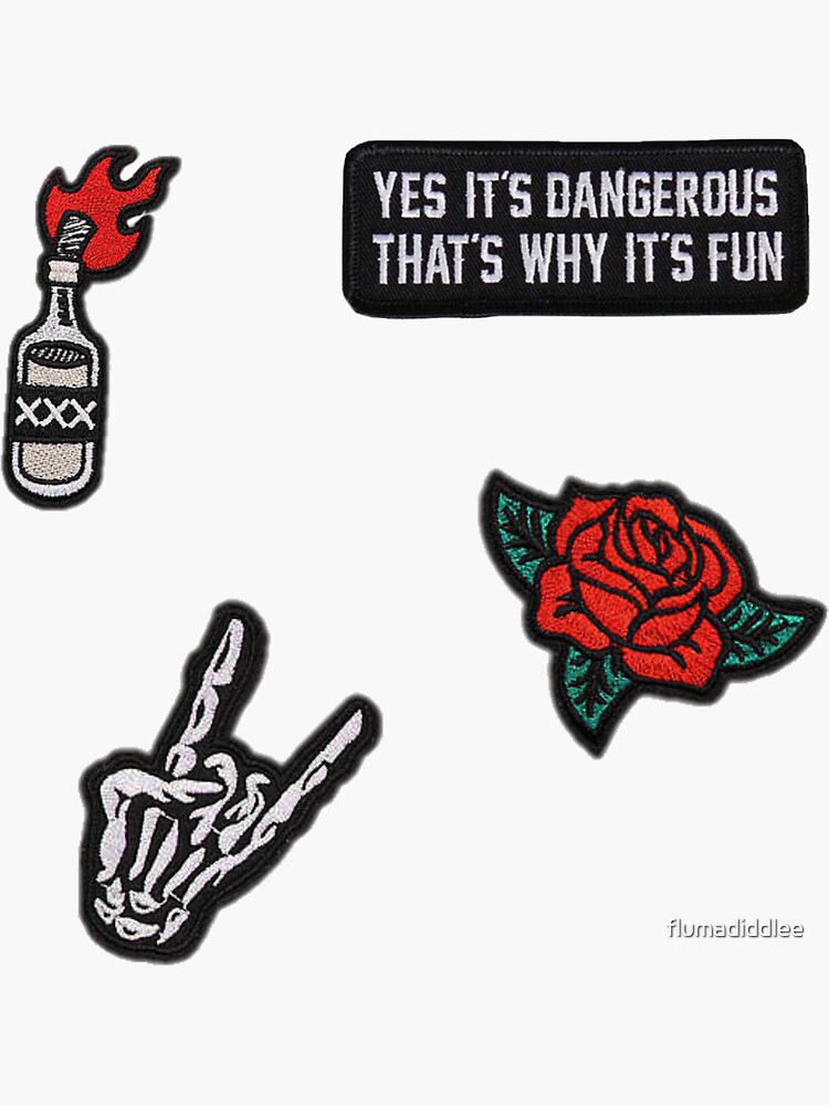 "patches pack" Sticker for Sale by flumadiddlee | Redbubble