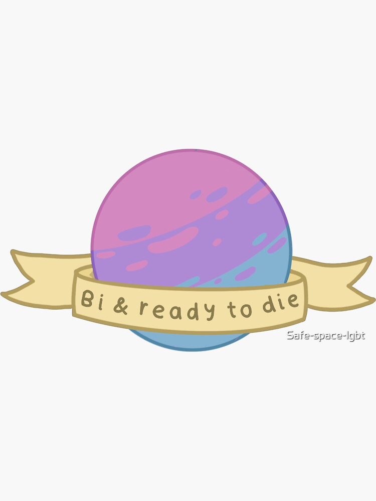 "Bisexual planet" Sticker by Safe-space-lgbt | Redbubble