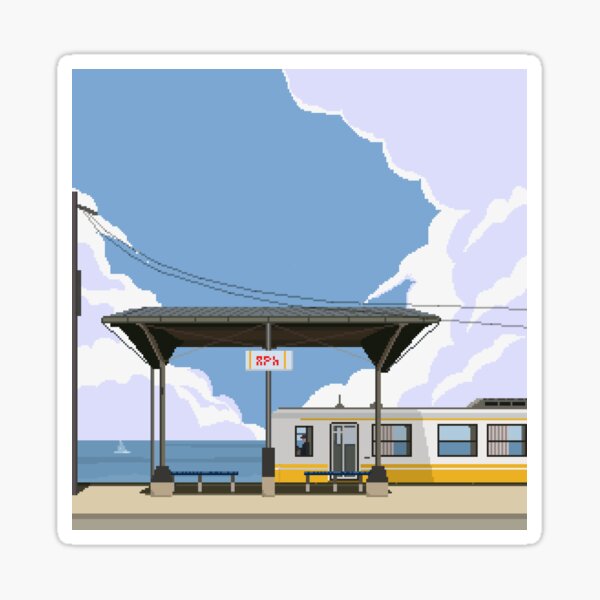 "train station" Sticker for Sale by aphro19 | Redbubble