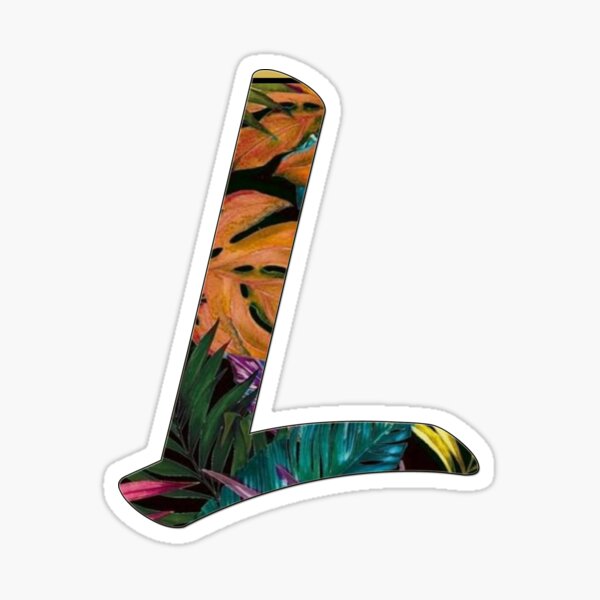 "Alphabet L" Sticker for Sale by apiwatl | Redbubble