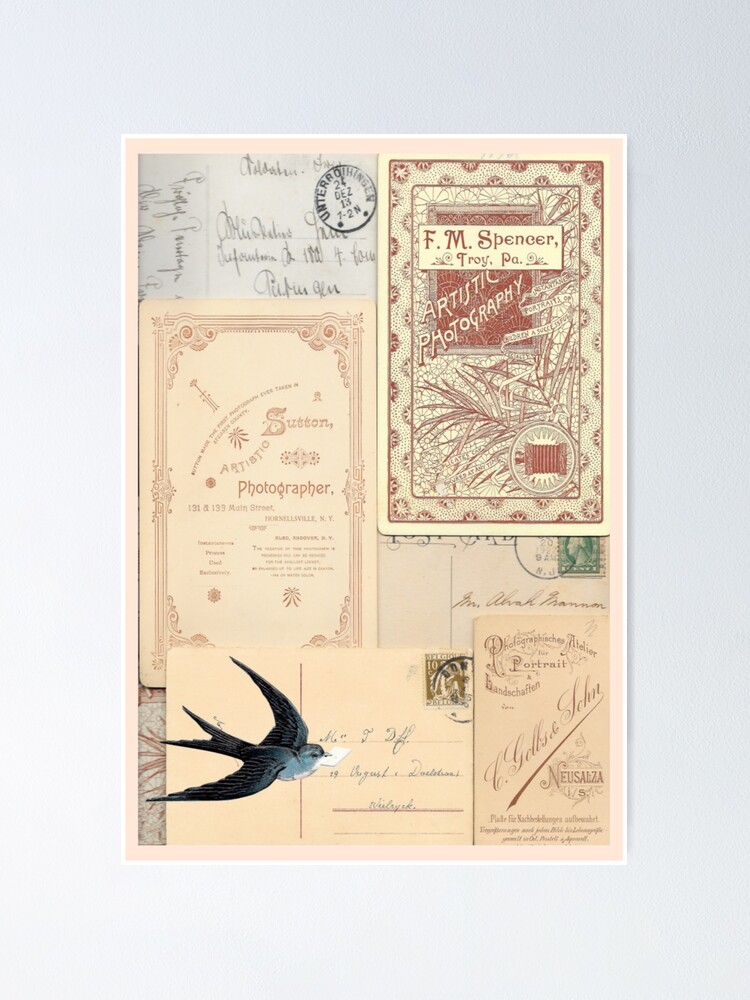 "Antique Images 1900 Collage Art" Poster by Periscope9 | Redbubble