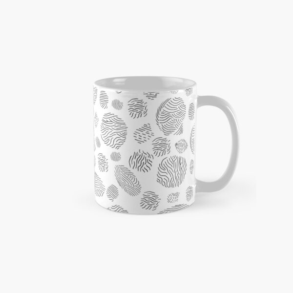 "Dabs and Fingerprints - Line Art Minimal Pattern" Coffee Mug for Sale ...