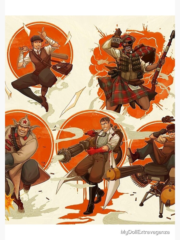 "Team Fortress 2 WW1 Artistic Depiction of the Mercenaries - Spy, Scout ...