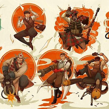 "Team Fortress 2 WW1 Artistic Depiction of the Mercenaries - Spy, Scout ...