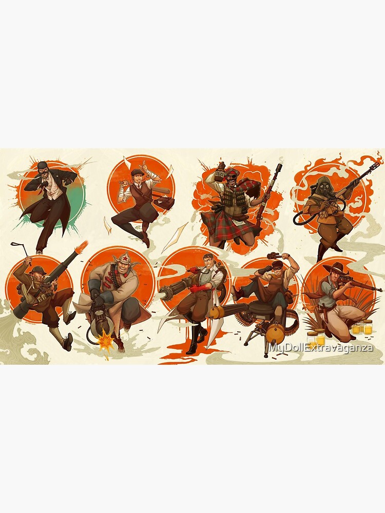 "Team Fortress 2 WW1 Artistic Depiction of the Mercenaries - Spy, Scout ...