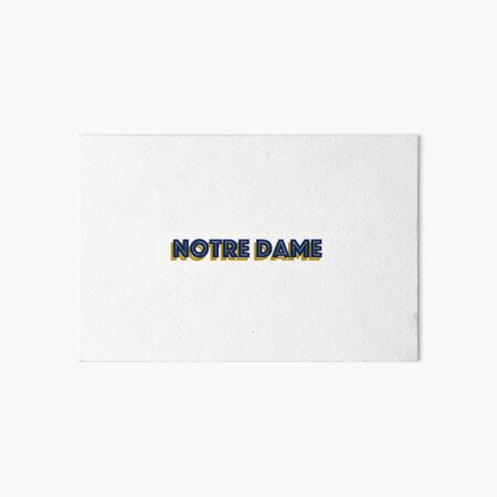 "Retro Notre Dame Logo" Art Board Print by j45678 | Redbubble