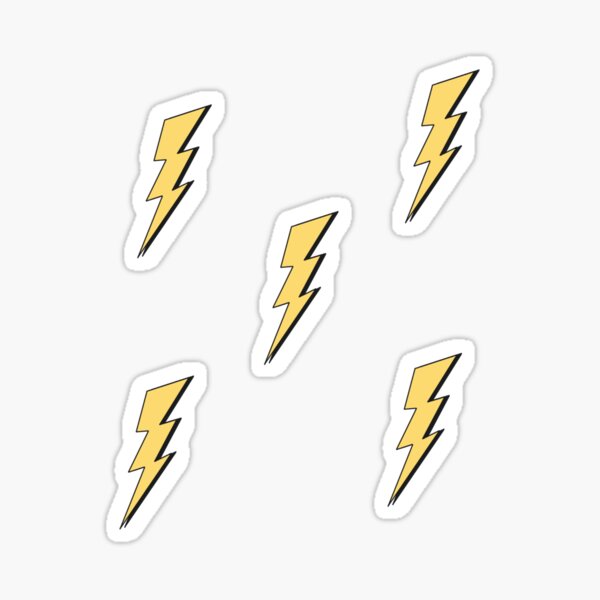 "lightning bolt sticker pack" Sticker by chloemadesigns | Redbubble