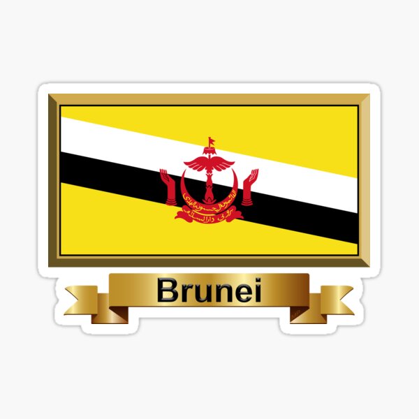"Brunei Flag Gifts, Stickers & Products (N)" Sticker by mpodger | Redbubble