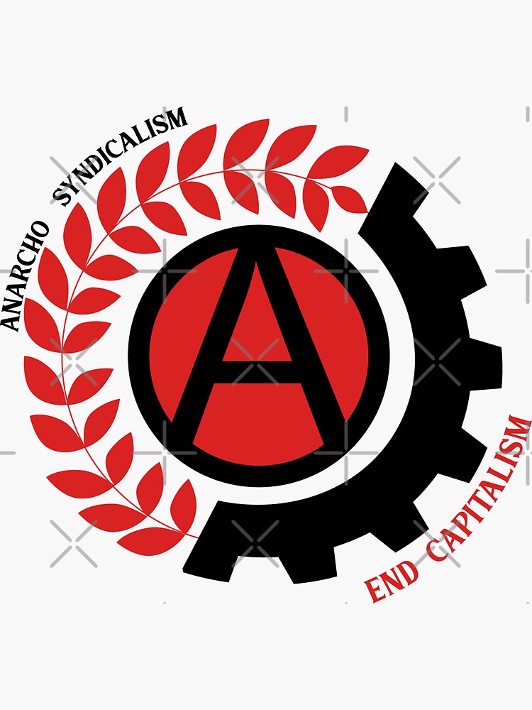 "anarcho syndicalism" Sticker for Sale by mehdibamhaoud | Redbubble