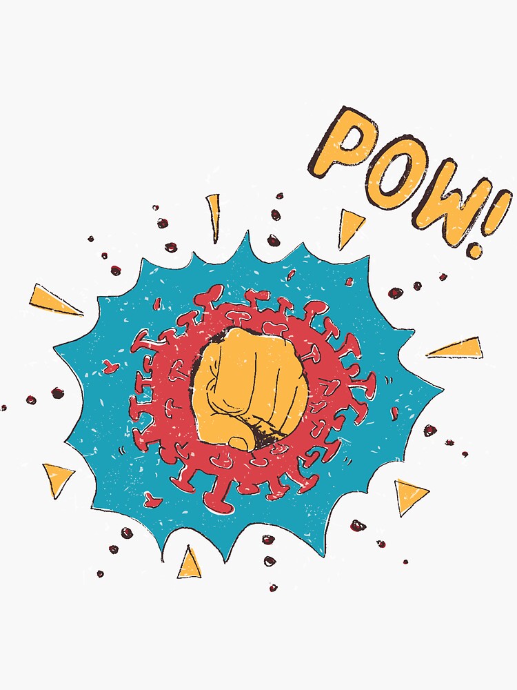 "Pow" Sticker for Sale by schneckicreativ | Redbubble